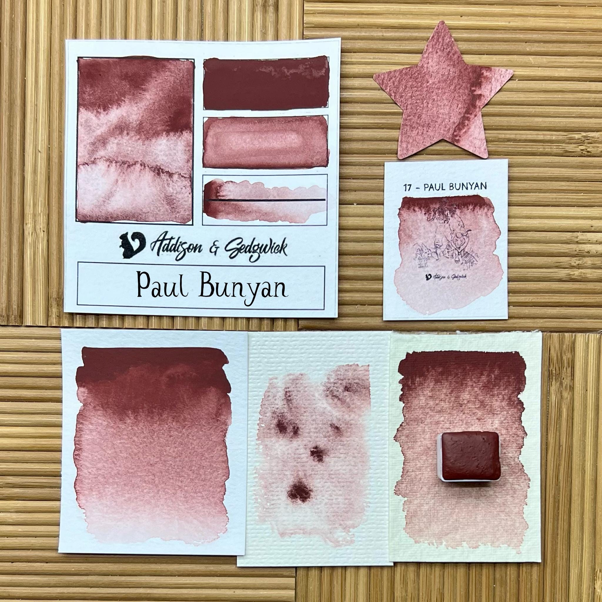 PAUL BUNYAN | USA 250th Set | Handmade Matte Watercolor - Etsy