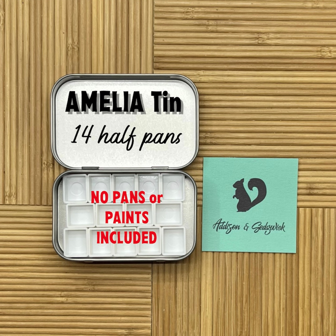 AMELIA | Small Watercolor Tin | 14 Half Pan | ONLY SOLD With Paint ...