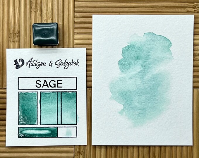 Sage Handcrafted Matte Watercolor - Etsy