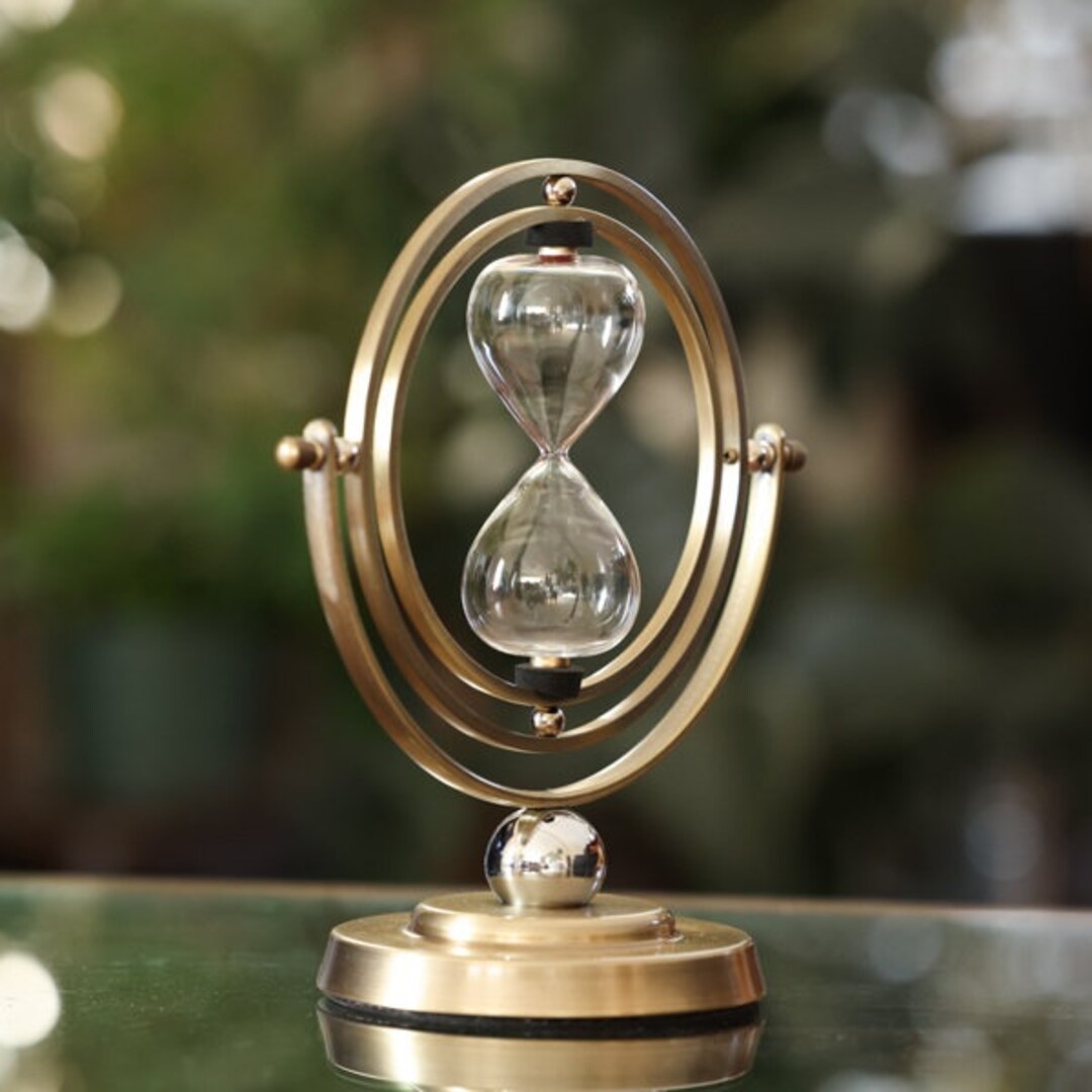 Bronzed Time Turner Rotating Fillable Hourglass - Etsy