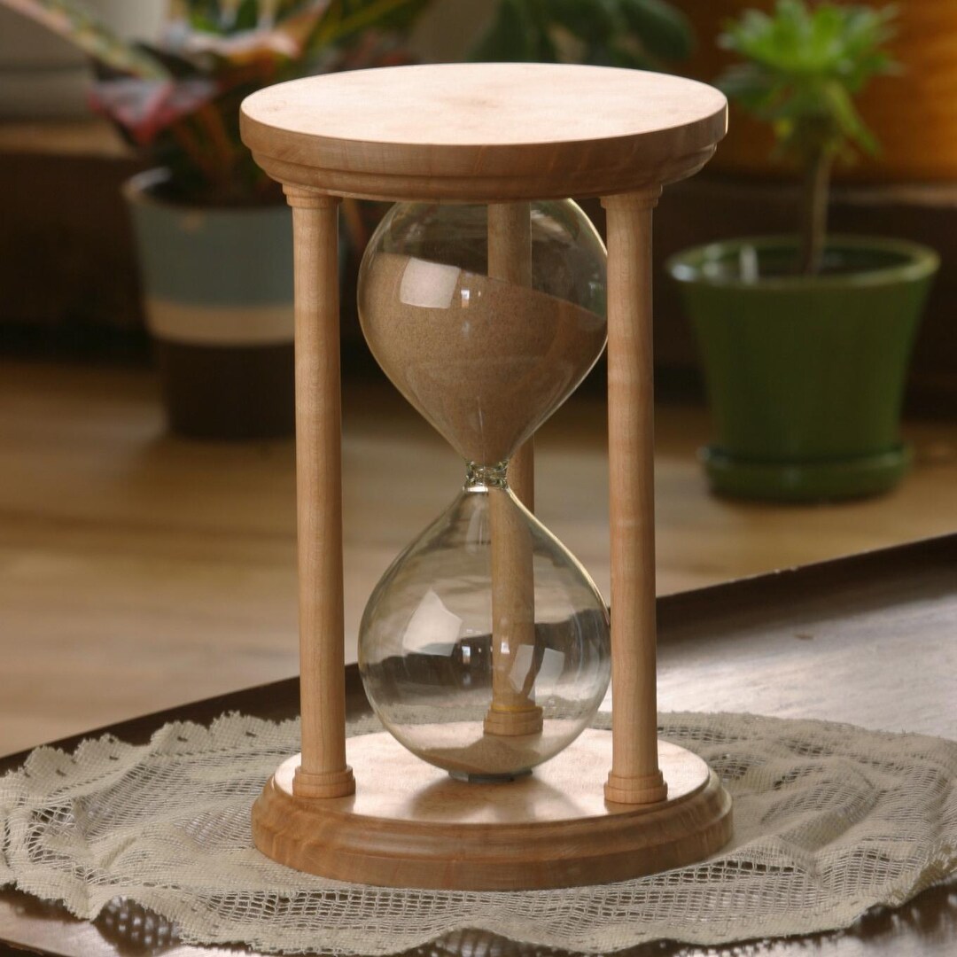 6x10 Birdseye Maple Hourglass Smooth Spindles - Fillable Hourglass ...