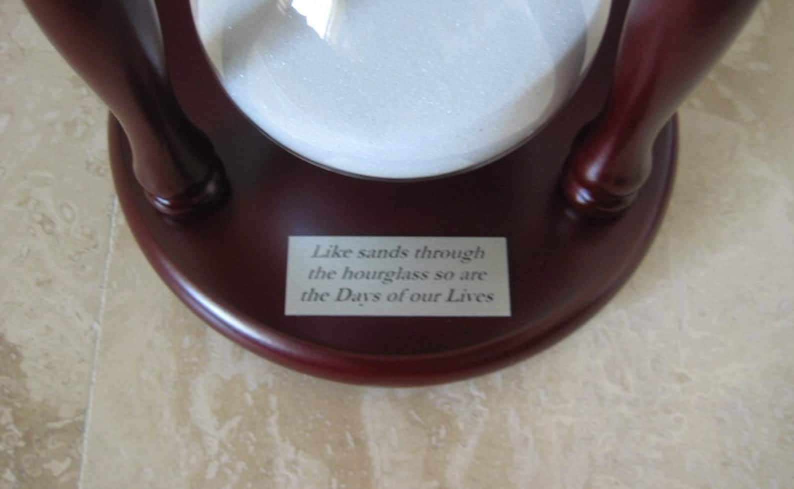 Large Cherry Urn Fillable Hourglass - Etsy