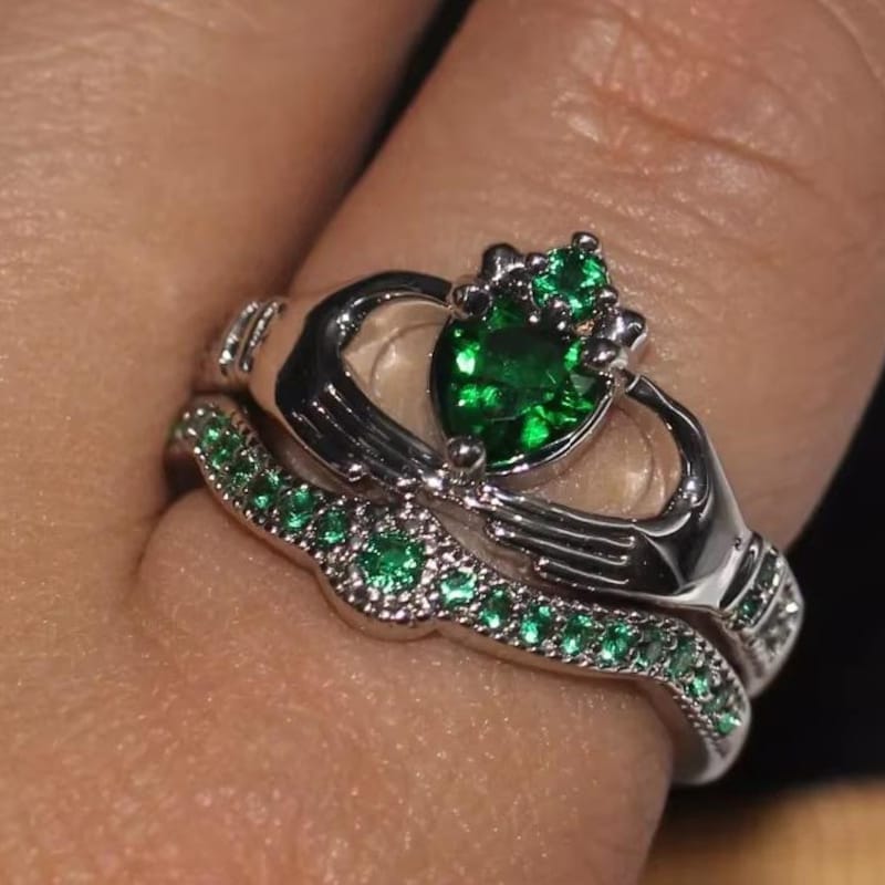 Claddagh Ring Lab Diamond - Etsy