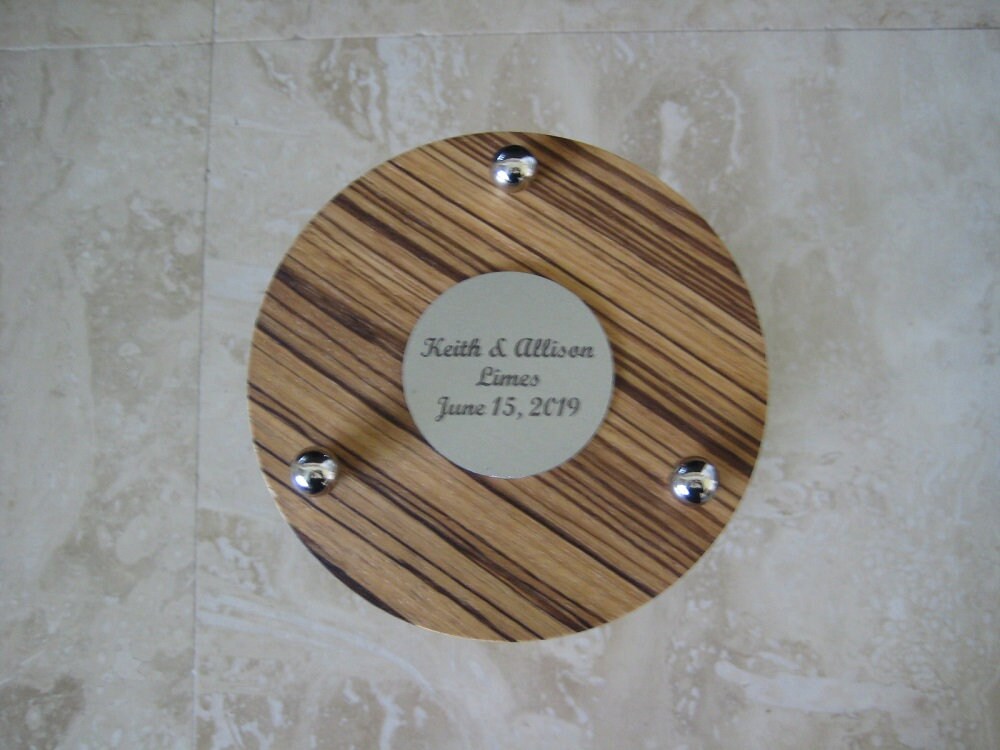 Zebrawood and Metal Urn Fillable Hourglass - Etsy