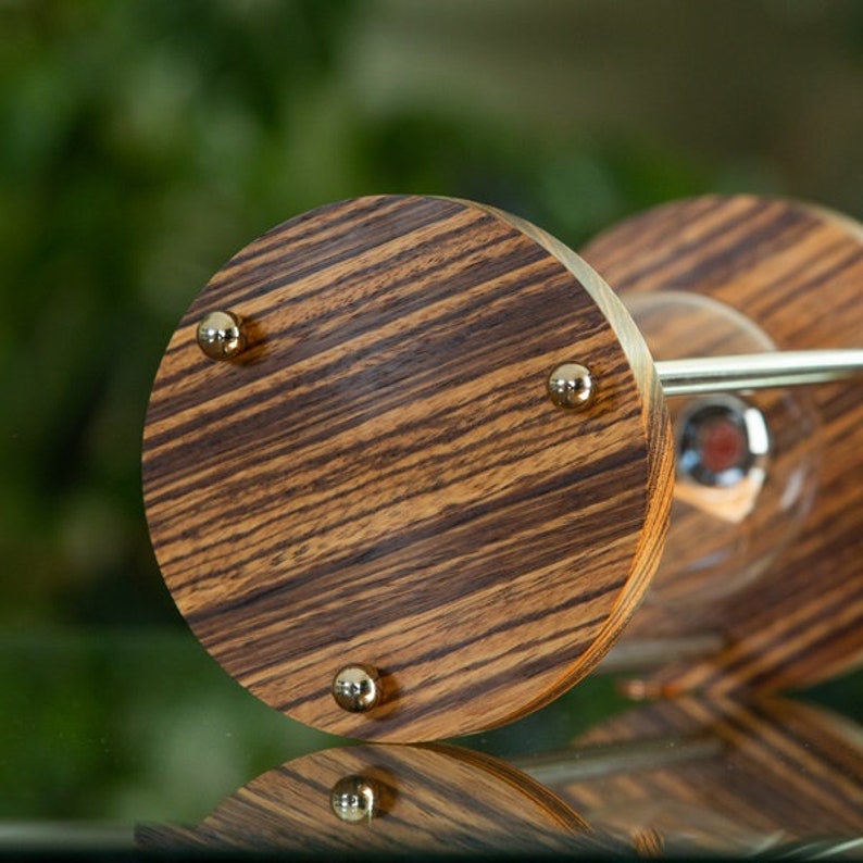 Zebrawood and Metal Urn Fillable Hourglass - Etsy