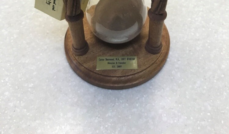 6x10 Cherry Hourglass Spiral Spindles Fillable Hourglass | Etsy