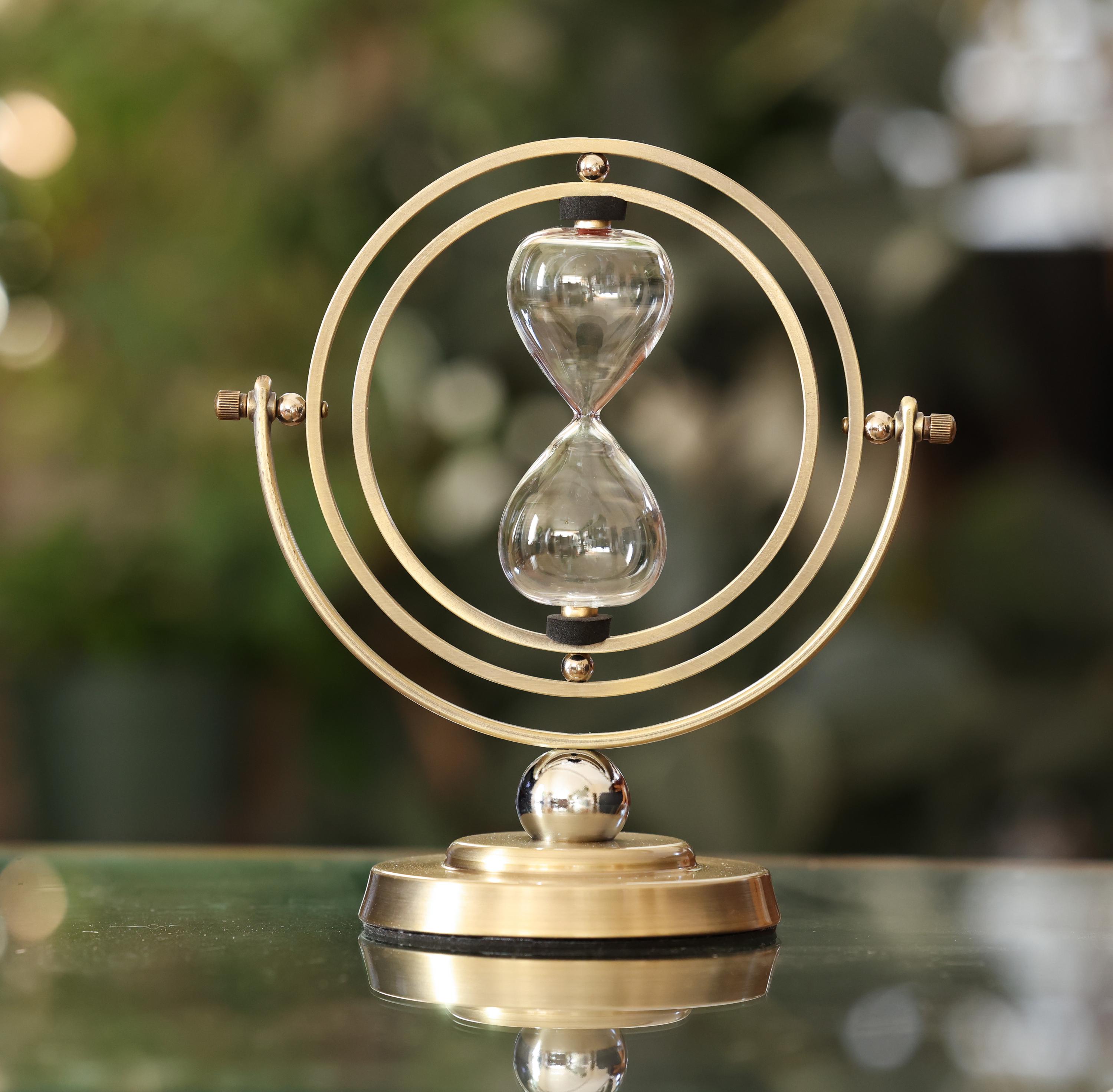 Bronzed Cremation Urn Rotating Hourglass - Etsy