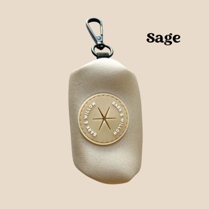 Neutral Neoprene Dog Poop Bag Holder: Boho Style With Carabiner - Etsy