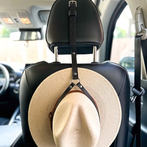 Genuine Leather Car Hat Holder: Cowboy Hat Rack, Truck Accessories - Etsy