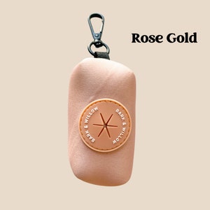 Neutral Neoprene Dog Poop Bag Holder: Boho Style With Carabiner - Etsy