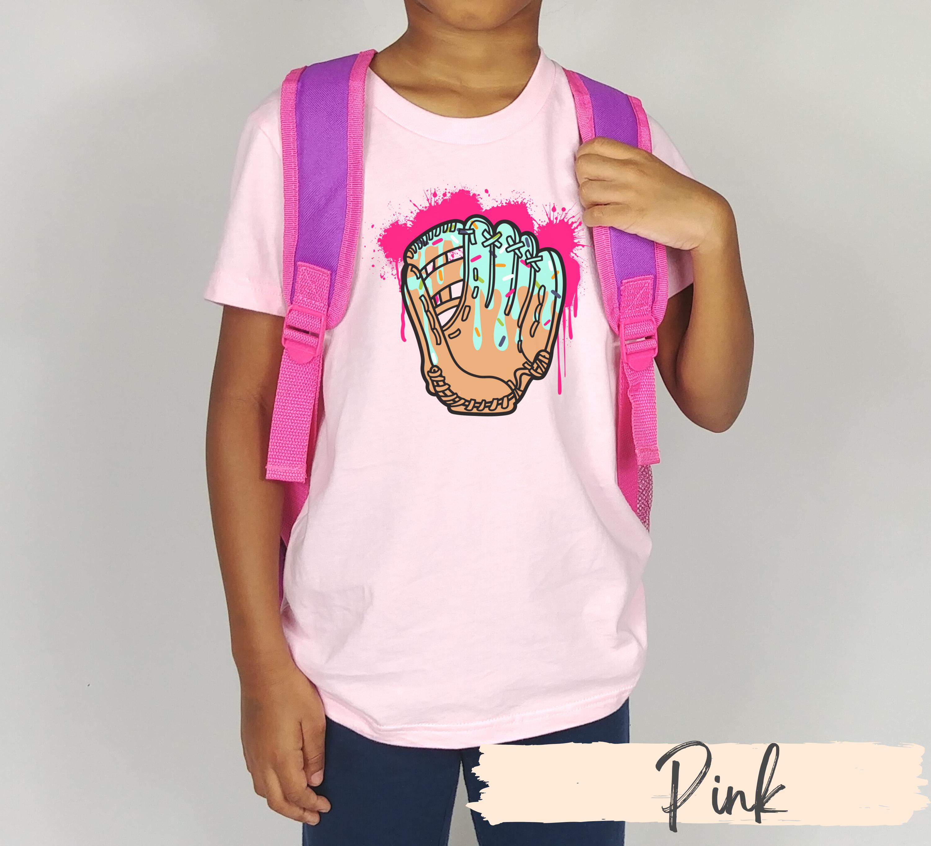 Ice Cream Cone Baseball Glove Shirt, Baseball Drip, Drippy Sports Shirt ...