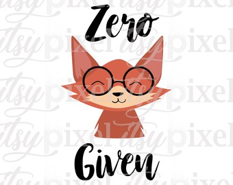 Zero Fox Given Png | Etsy