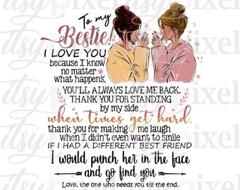 Bestie Printable - Etsy