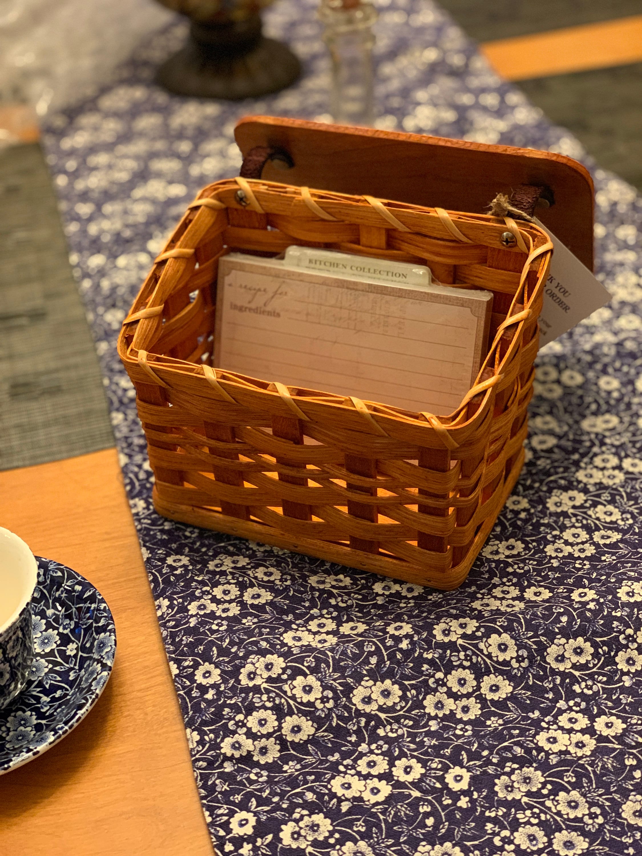 Amish Made Small Recipe Box in Beautiful Blue/gray Stain - Etsy