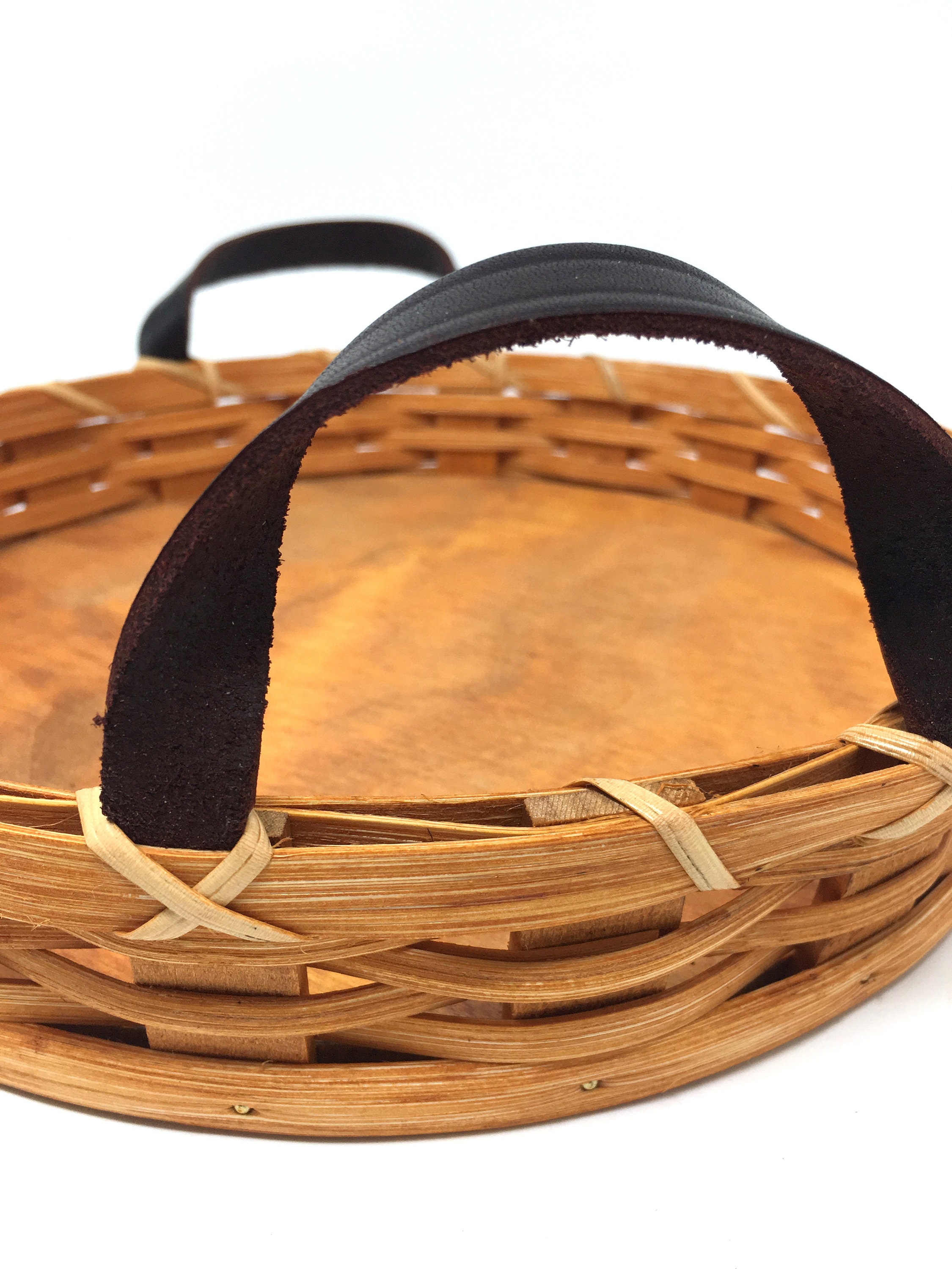 Amish Made Pie Carrier Basket - Etsy