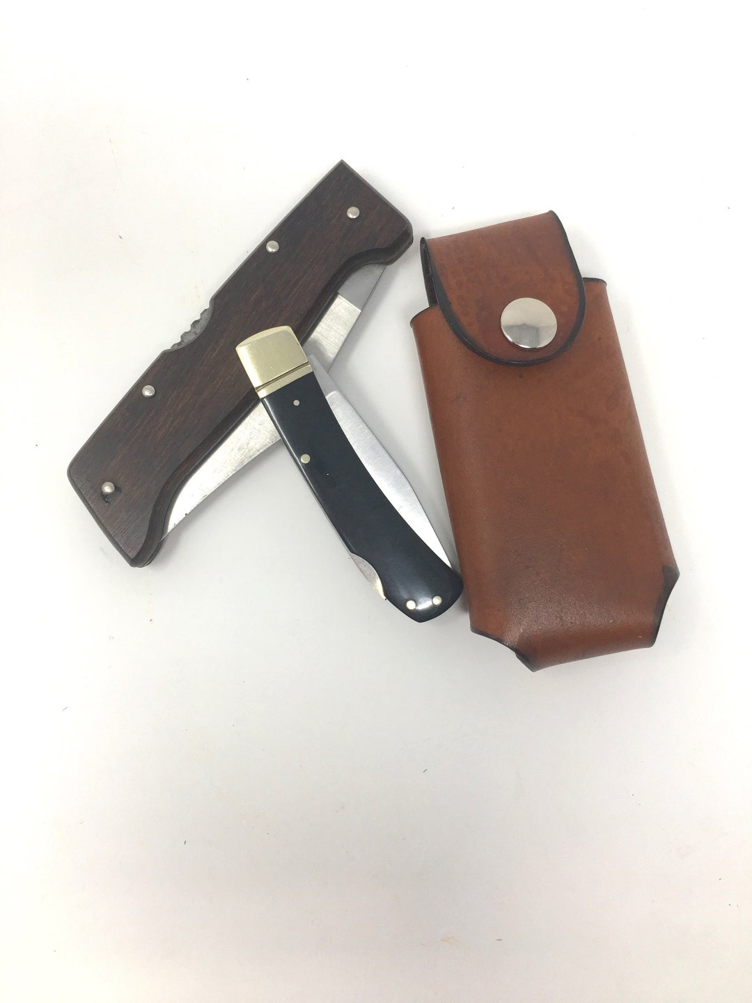 Amish Made Leather Knife Sheath Pouch for Belt - Etsy