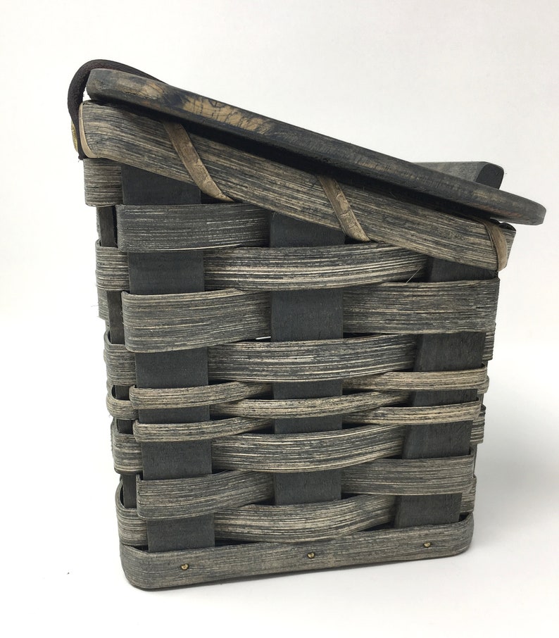 Amish Made Small Recipe Box in Beautiful Blue/gray Stain - Etsy