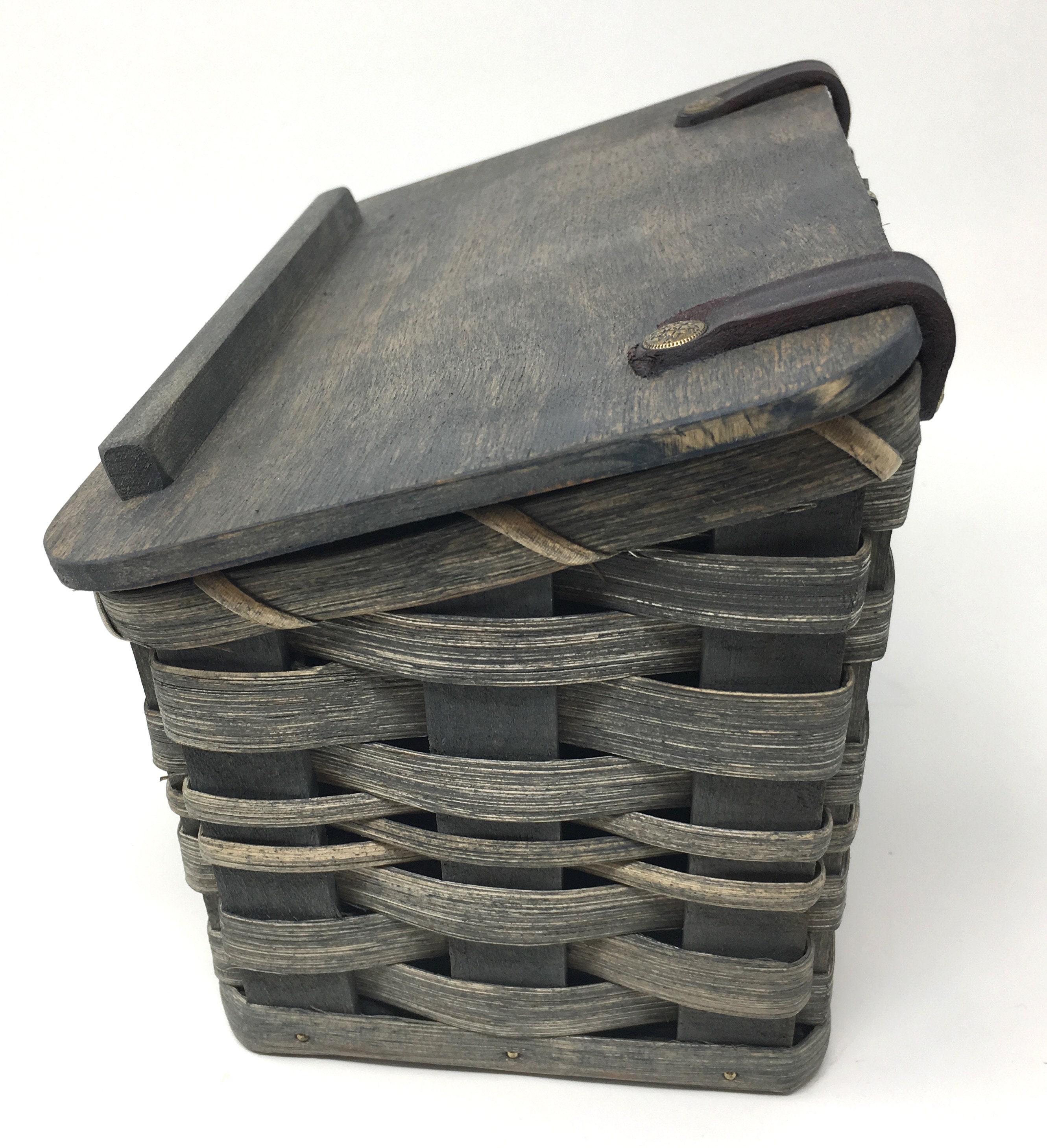 Amish Made Small Recipe Box in Beautiful Blue/gray Stain - Etsy
