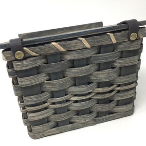 Amish Made Woven Recipe Box: Blue/gray Stained Wood - Etsy