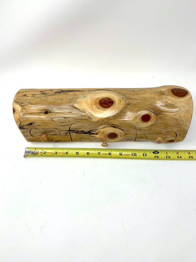 Amish Made Cedar Log Jewelry Box With Secret Drawer - Etsy