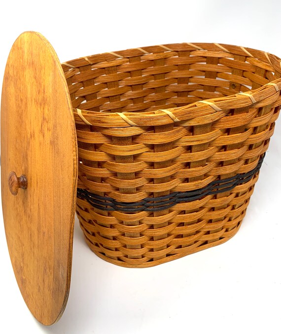 Craft Supplies & Tools Amish Made Large Knitting Basket with Cover in ...