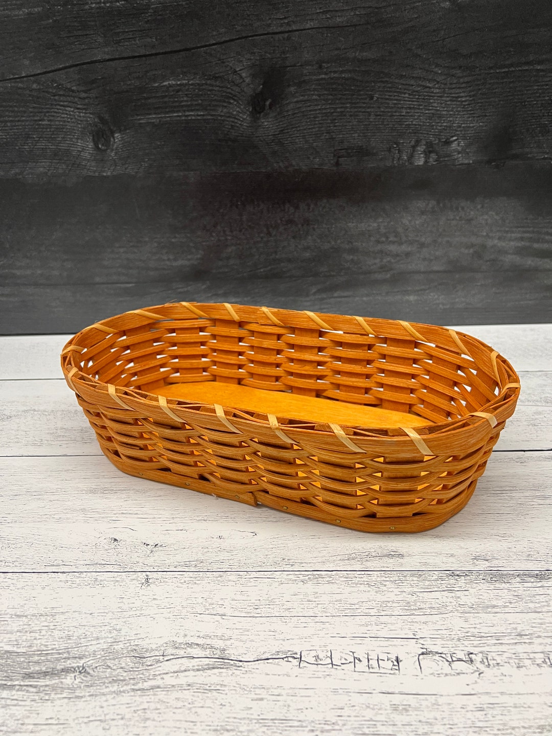 Amish Made Oval Soup Basket in Natural - Etsy