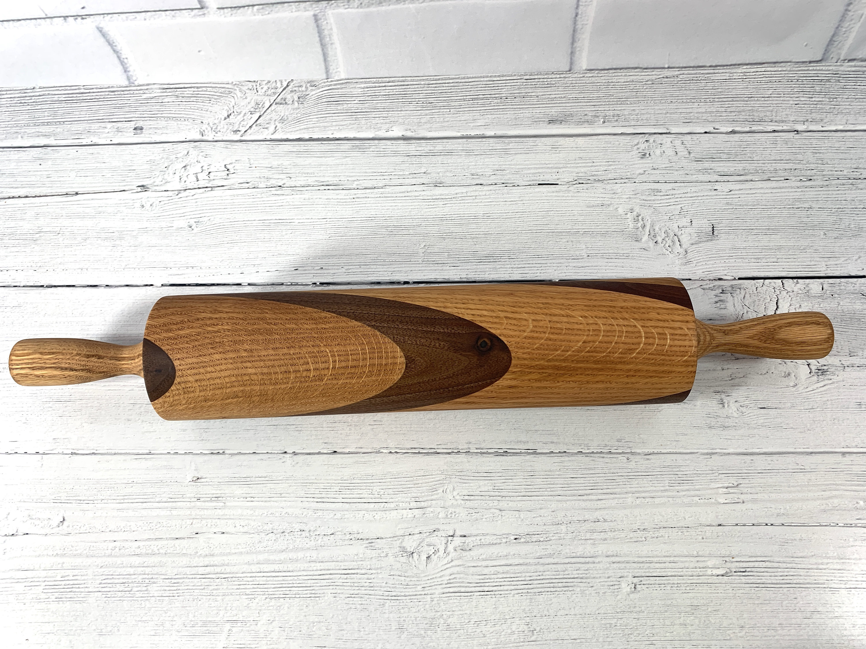 Amish Made Baker's Rolling Pin the Dark Swirl - Etsy
