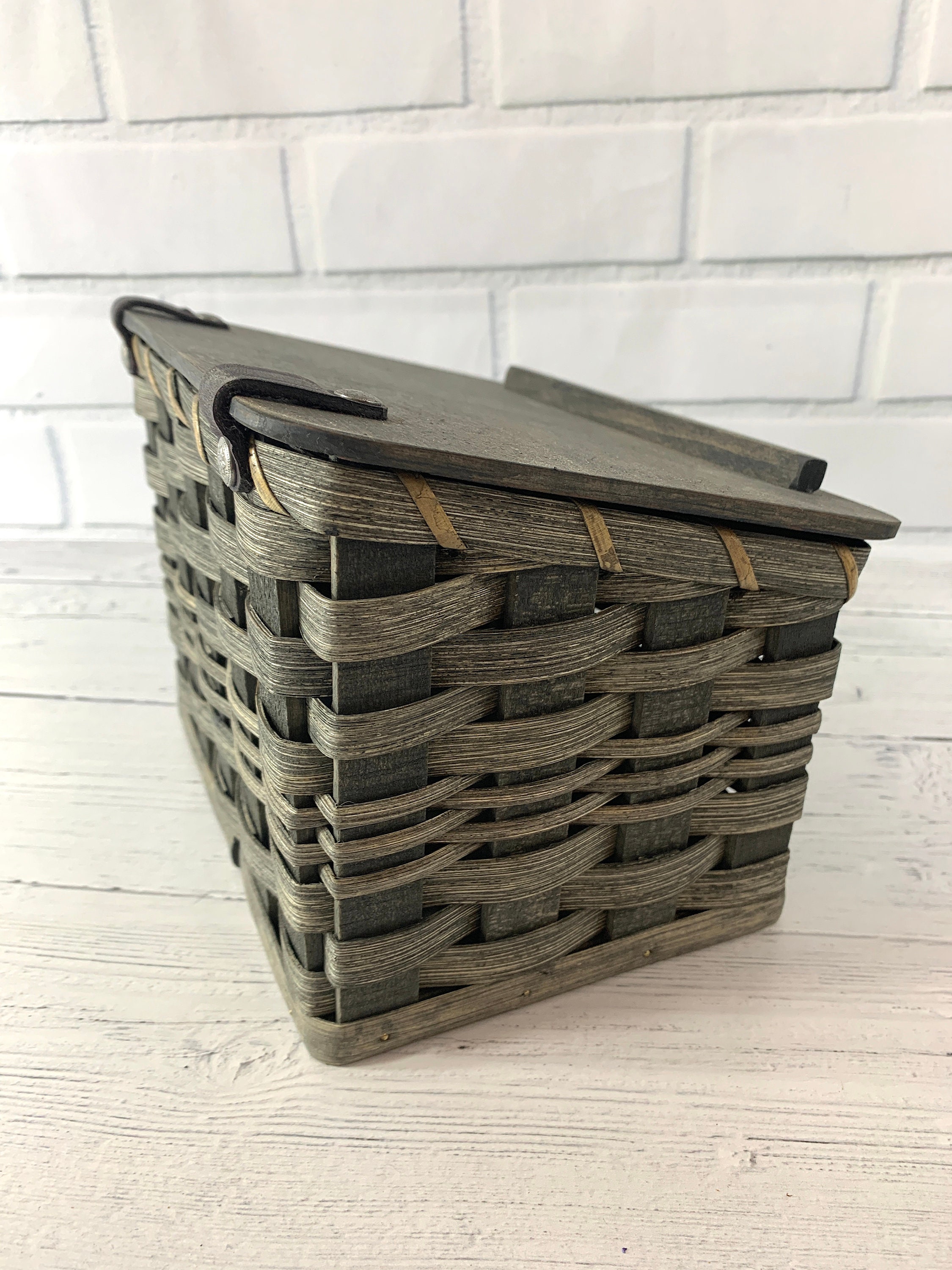 Amish Made Large Recipe Box in Beautiful Blue/gray Gorgeous - Etsy