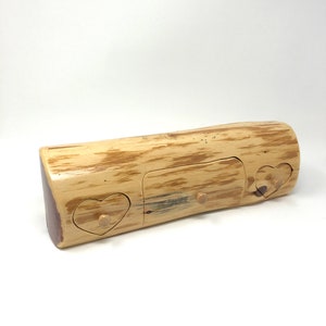 Amish Made Cedar Log Jewelry Box With Secret Drawer - Etsy