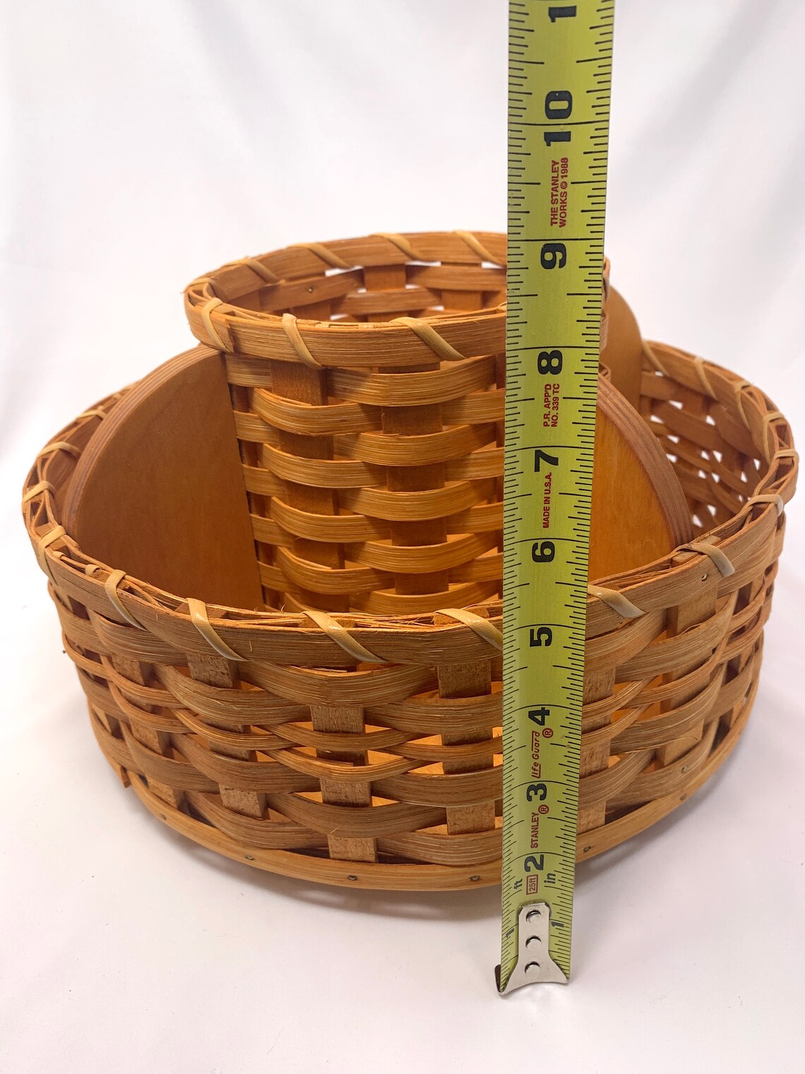 Amish Made Large Craft/utensil Caddy With Lazy Susan Base | Etsy