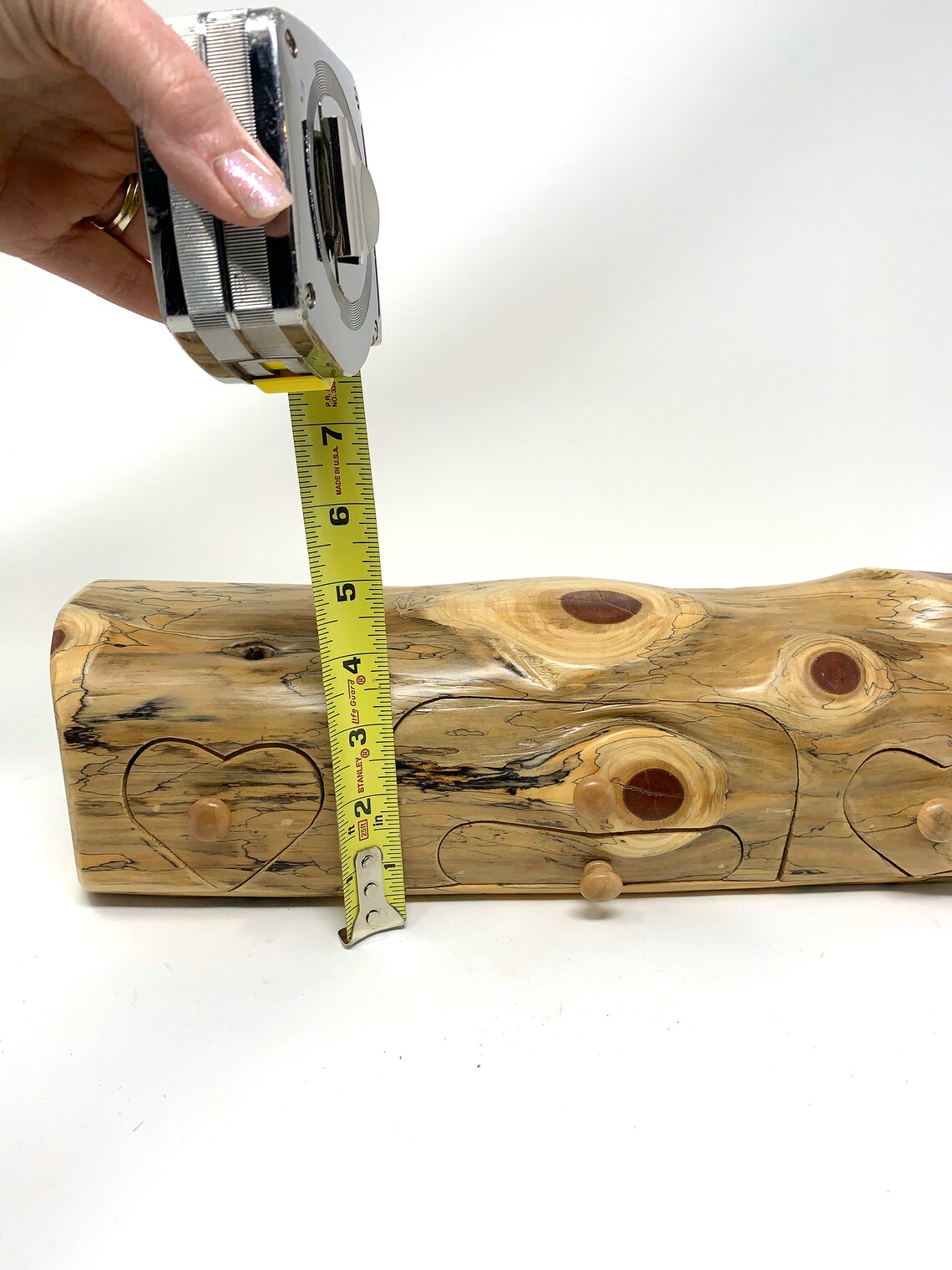 Amish Made Cedar Log Jewelry Box With Secret Drawer - Etsy