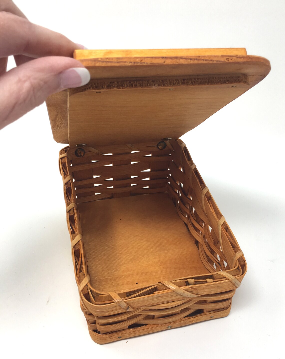 Amish Made Note Pad Basket | Etsy