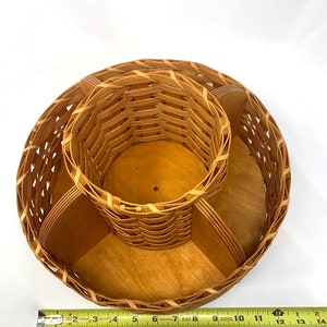 Amish Made Large Craft/utensil Caddy With Lazy Susan Base - Etsy