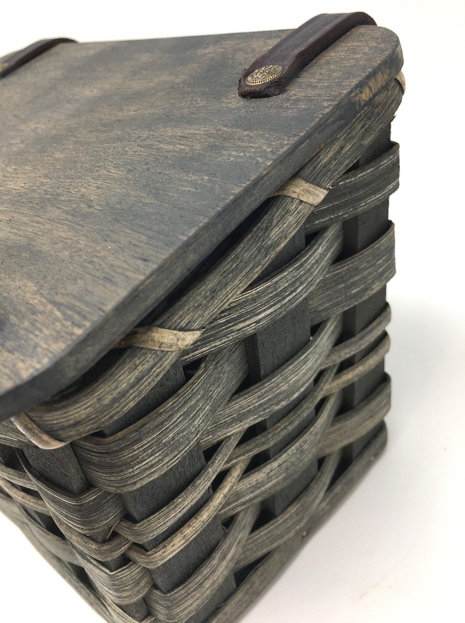 Amish Made Small Recipe Box in Beautiful Blue/gray Stain - Etsy