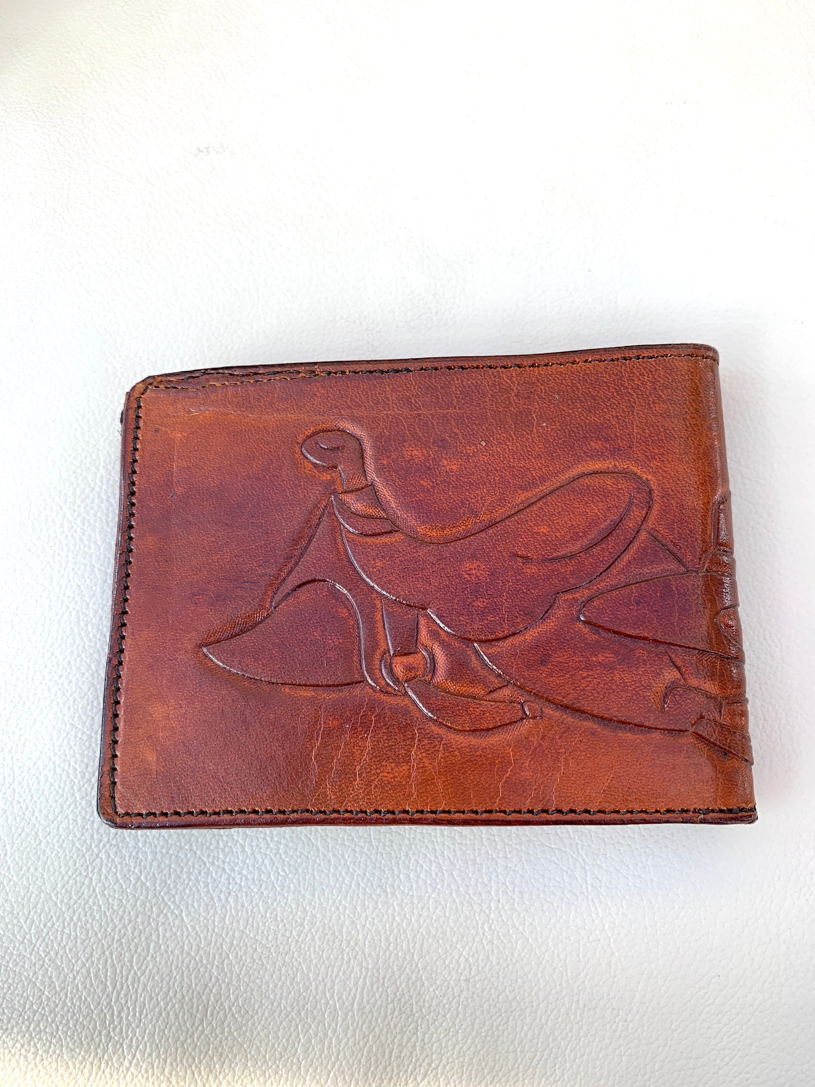 Amish Made Leather Wallet With Boot, Hat and Saddle - Etsy