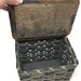 Amish Made Woven Recipe Box: Blue/gray Stained Wood - Etsy