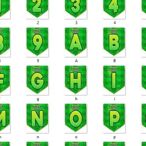 Plants VS Zombies, Full Alphabet Garland, Happy Birthday Banner, Custom ...