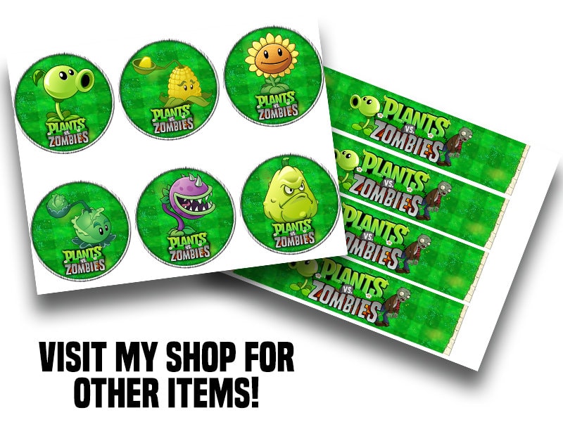Plantas VS Zombies alfabeto completo guirnalda feliz banner - Etsy México