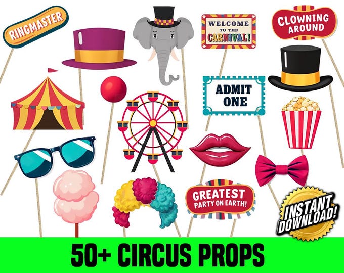 Carnival Party- Carnival Birthday- Carnival Photo Prop- Carnival Photo ...