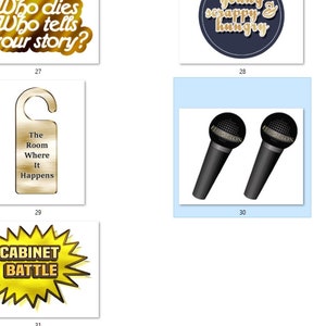 Hamilton the Musical Inspired Photo Booth Props, Hamilton Party ...