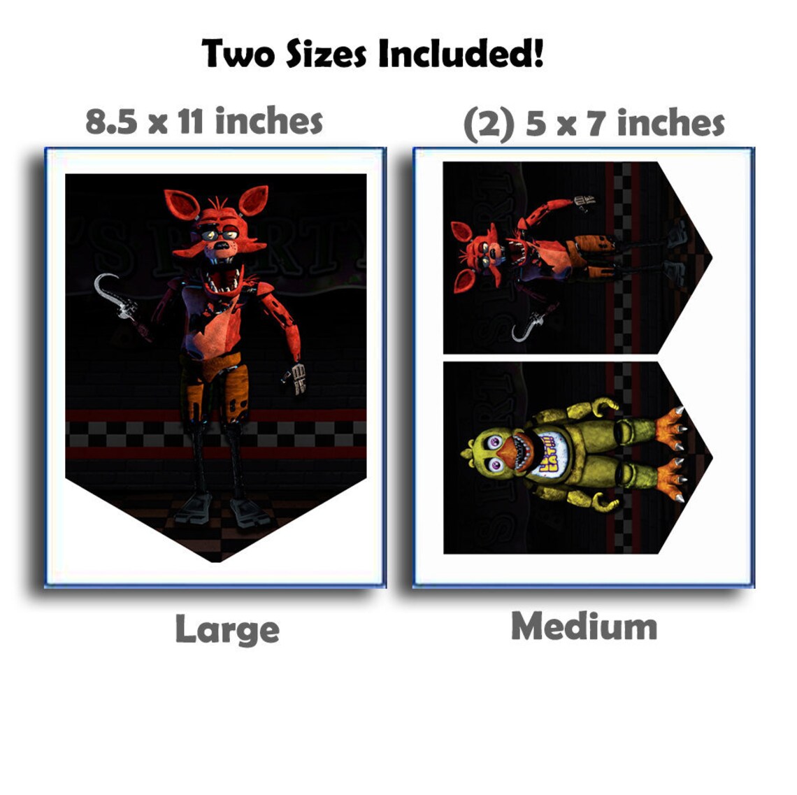 Five Nights at Freddy's FNAF Printable Water Bottle Labels - Etsy