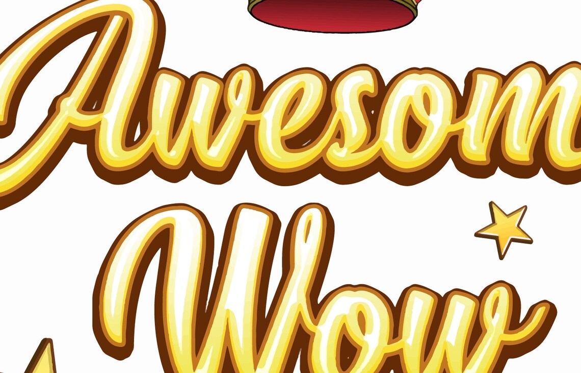Hamilton Musical SVG Awesome Wow for Silhouette Gold Cutting - Etsy