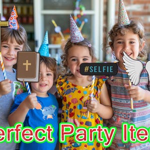 Christian Religious Photo Booth Props, Kids Birthday Party Decorations ...