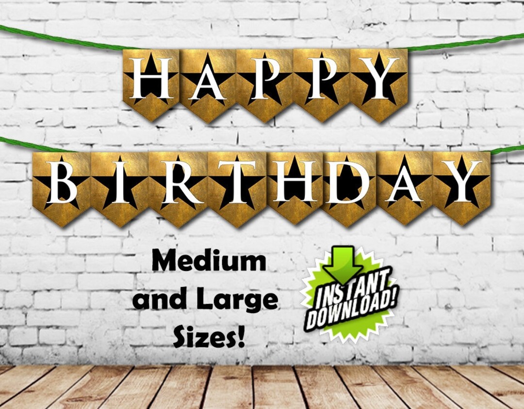 Hamilton the Musical Inspired Happy Birthday Banner Instant Download ...