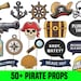 Pirate Photo Booth Props, 50+ Party Decorations, Instant Digital ...