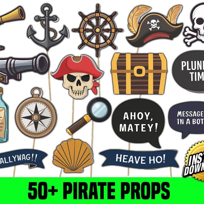 Pirate Photo Booth - Etsy