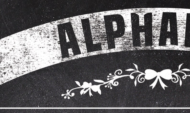 Vintage Alphabet Cursive Classroom Poster Educational - Etsy