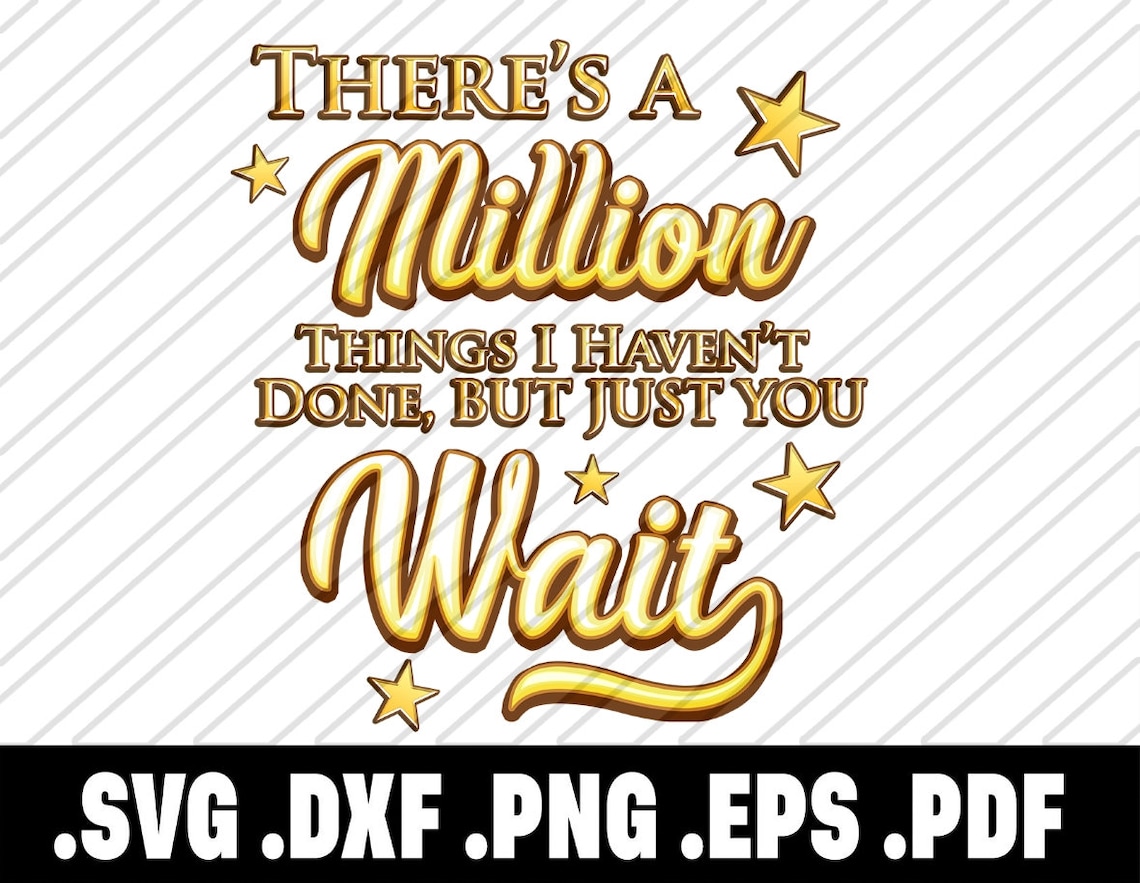 Hamilton Musical SVG Just You Wait for Silhouette Gold Cutting - Etsy