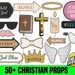 Christian Religious Photo Booth Props, Kids Birthday Party Decorations ...