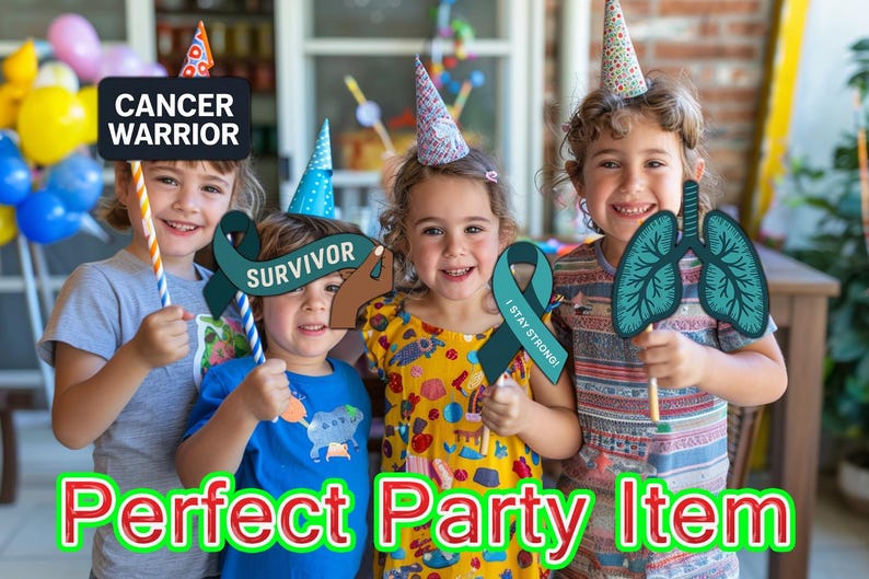 Lung Cancer Awareness, Photo Booth Props, 50+ Party Decorations ...